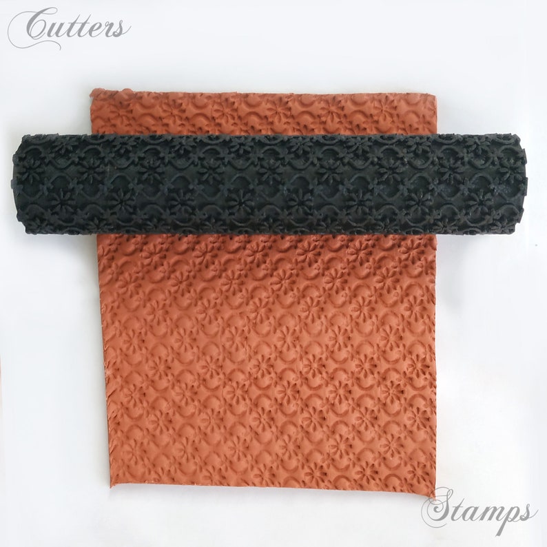 Seamless Floral Texture Roller Floral textures Clay | Etsy