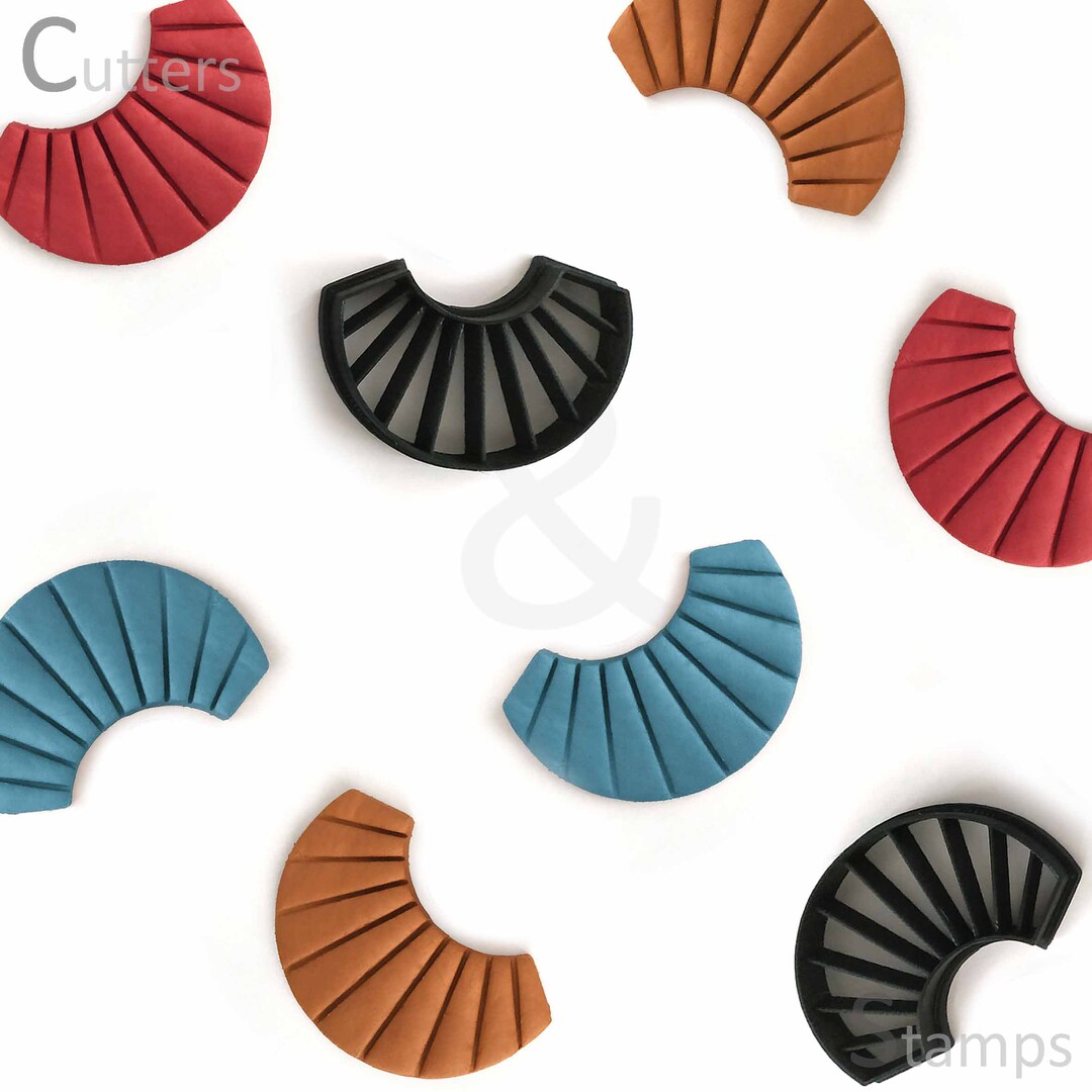 Polymer Clay Cutter | Fan Shaped Clay Cutter With Detailing | Unique ...