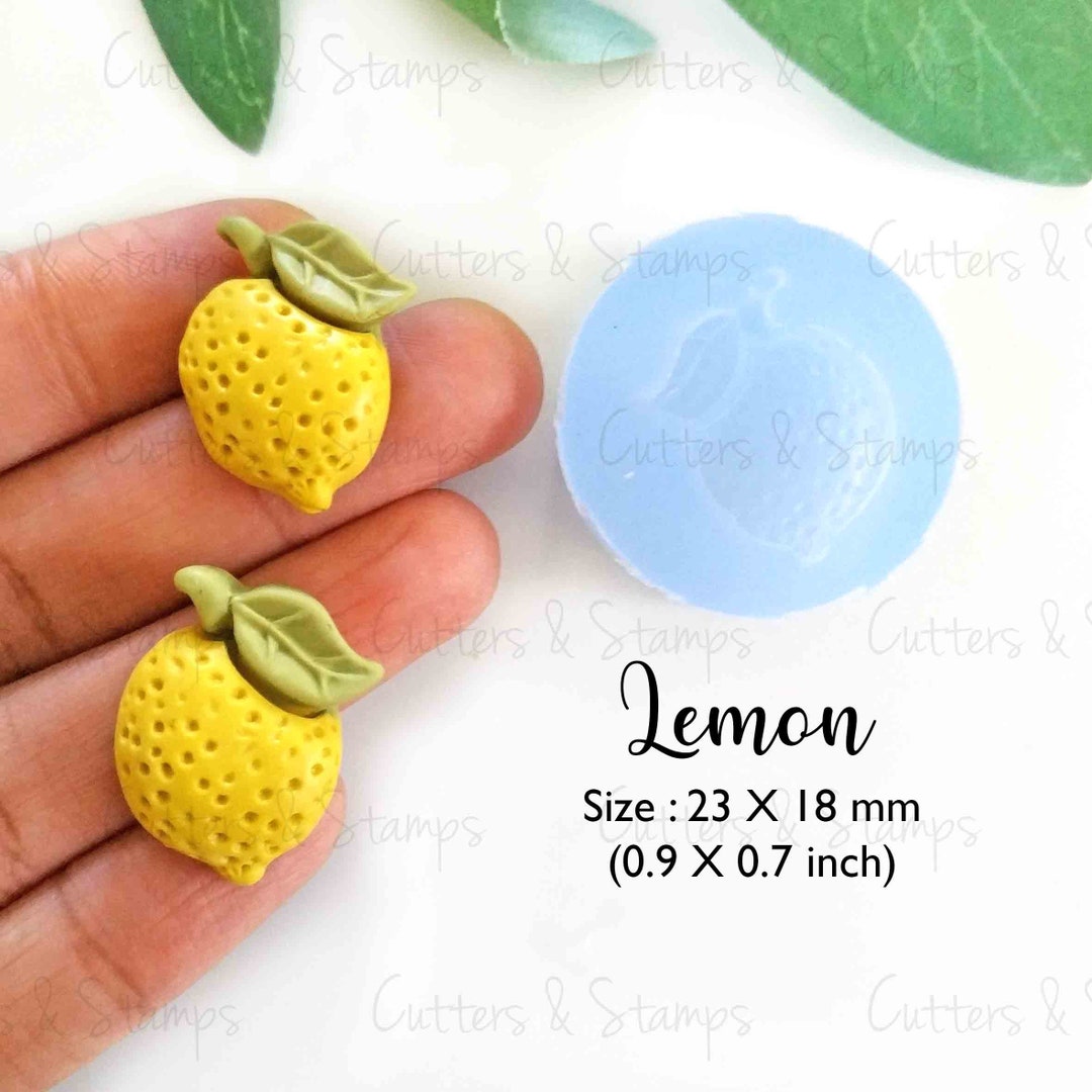Clay Mold : LEMON 23 X 18mm Silicon Mold for Polymer Clay | Polymer ...