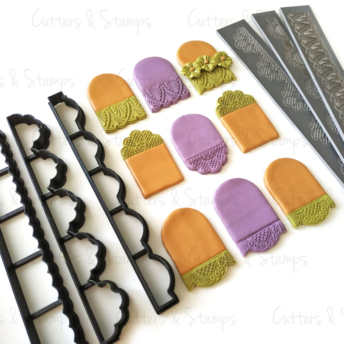 MOTIF border Texture Mat for Polymer Clay Clay Pattern - Etsy