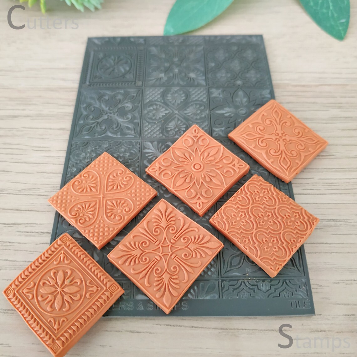 TILE Texture Mat for Polymer Clay Clay Pattern Stamps - Etsy