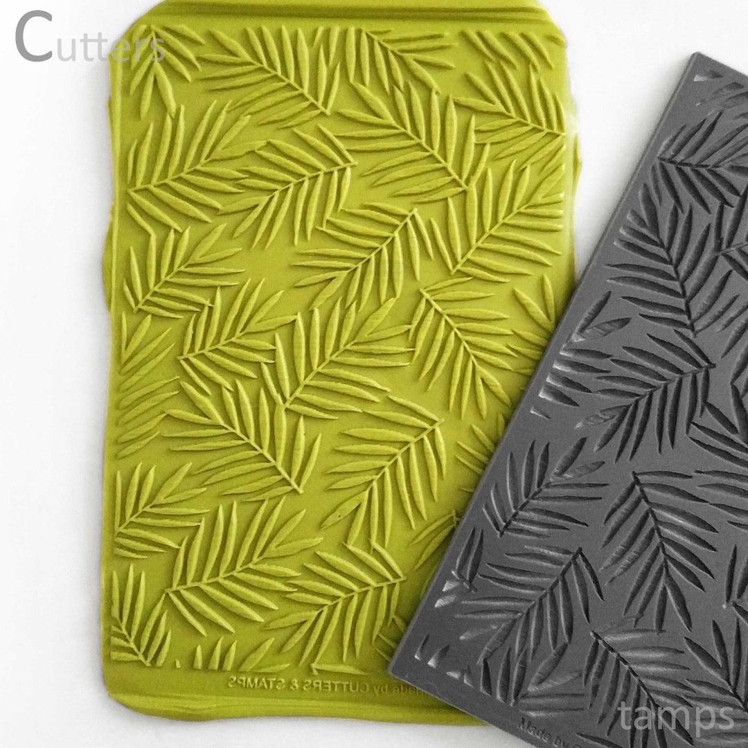 PALM LEAF Texture Mat for Polymer Clay | Clay Pattern Stamps | Textures ...
