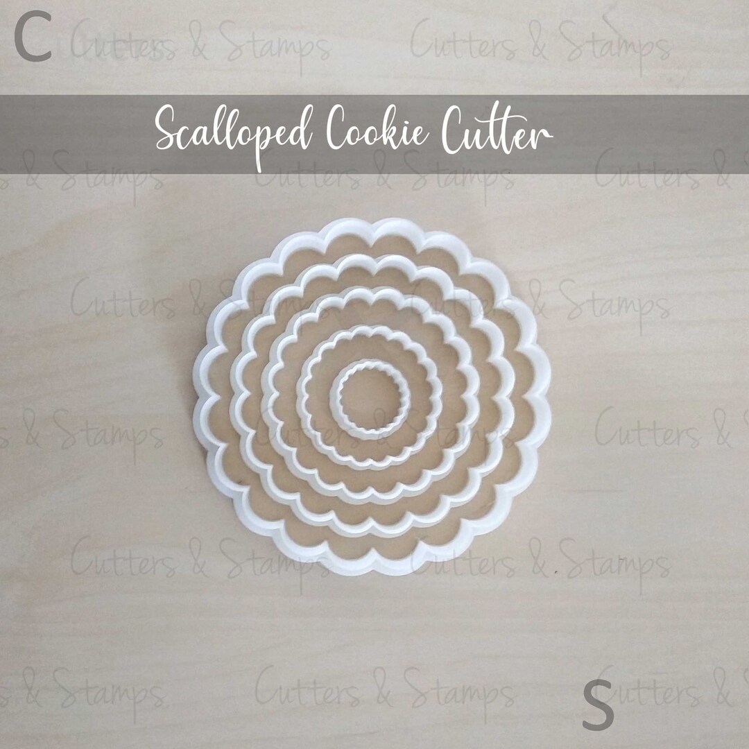 SCALLOPED Cookie Cutter Cookie Shape Cutter Baking Tools - Etsy