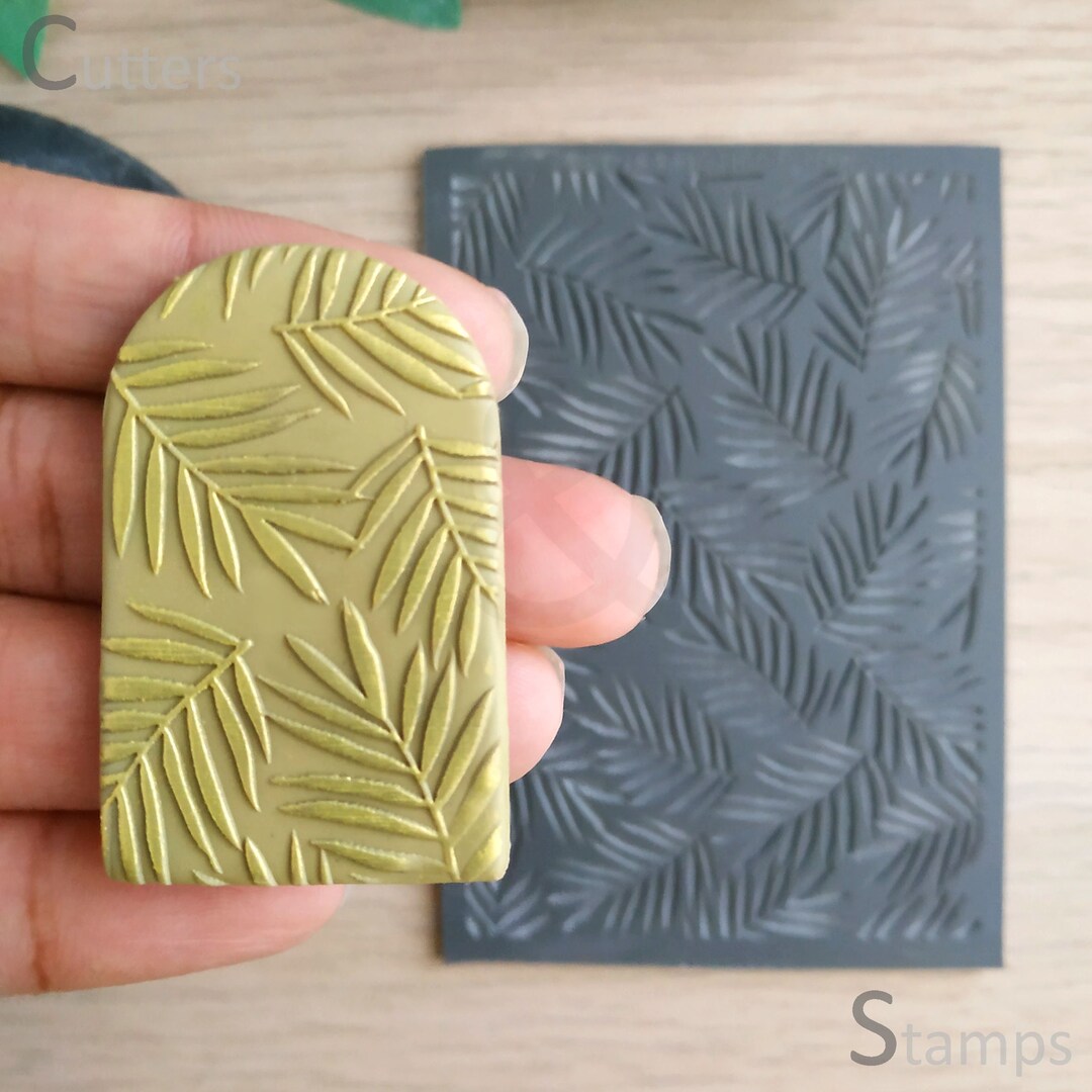 PALM LEAF Texture Mat for Polymer Clay Clay Pattern Stamps Textures for ...