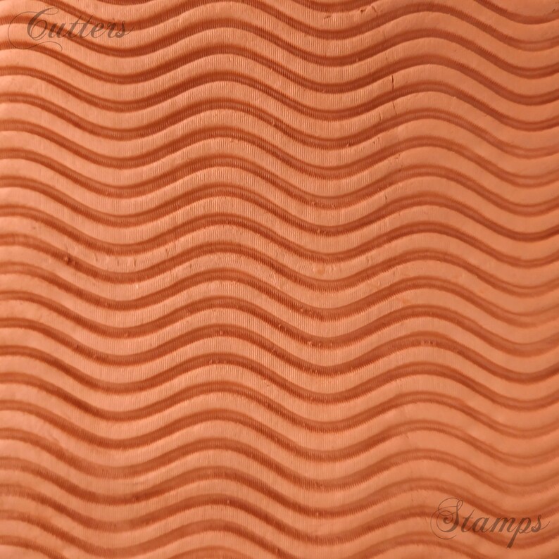Wave Texture Rolling Pin Clay Textures Clay Pattern Hand - Etsy
