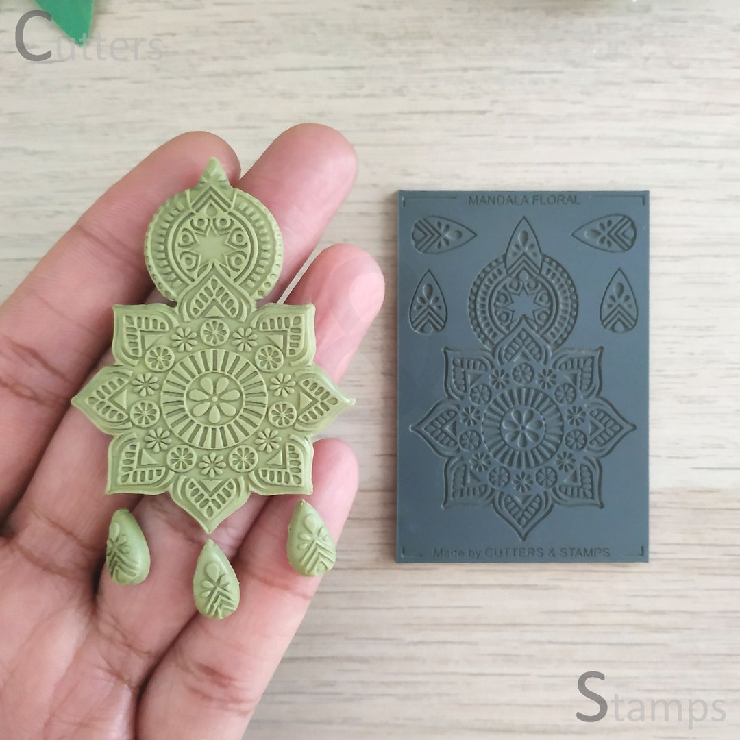MANDALA #2 Pattern Texture Mat for Polymer Clay | Clay Pattern Stamps ...