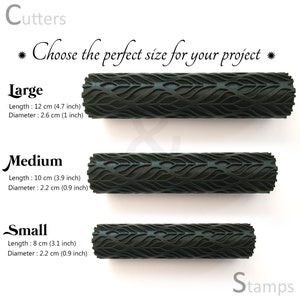 Leaf Texture Roller for Polymer Clay | Leaf Design Textures | Clay ...