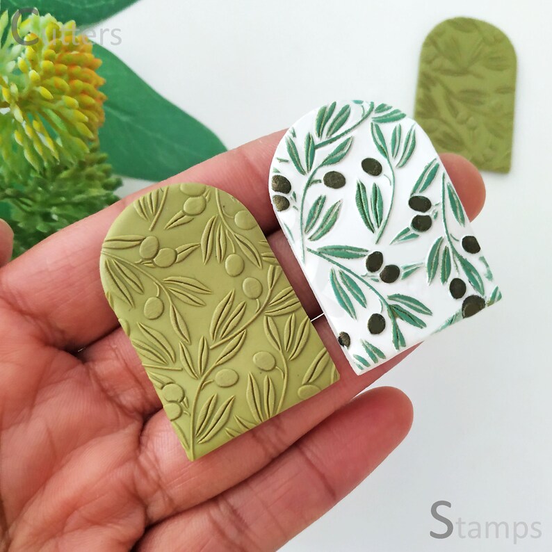 OLIVE BRANCH Texture Mat for Polymer Clay Clay Pattern - Etsy