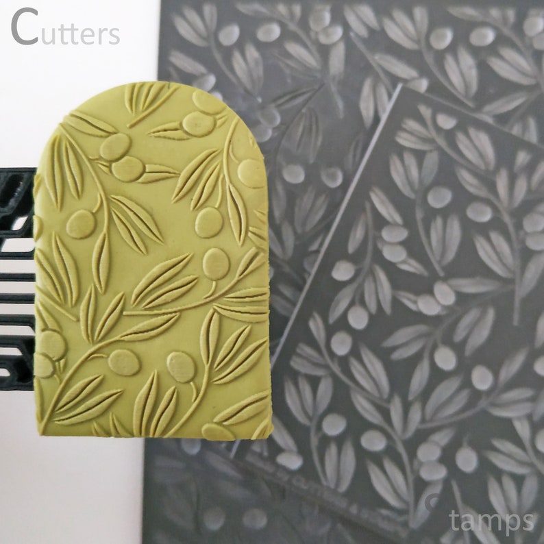 OLIVE BRANCH Texture Mat for Polymer Clay Clay Pattern - Etsy