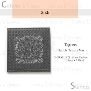 TAPESTRY Texture Mat for Polymer Clay | Clay Pattern Stamps | Textures ...