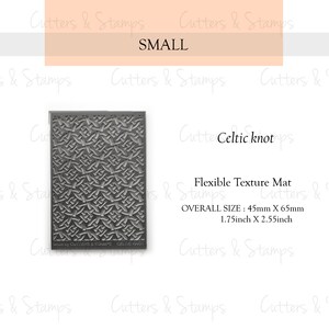 CELTIC KNOT Texture Mat for Polymer Clay | Clay Pattern Stamps ...