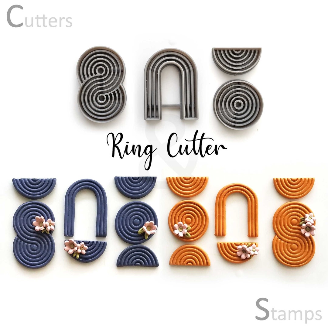 RING Clay Cutter Set | Geometric Clay Cutter | Unique Clay Cutter ...