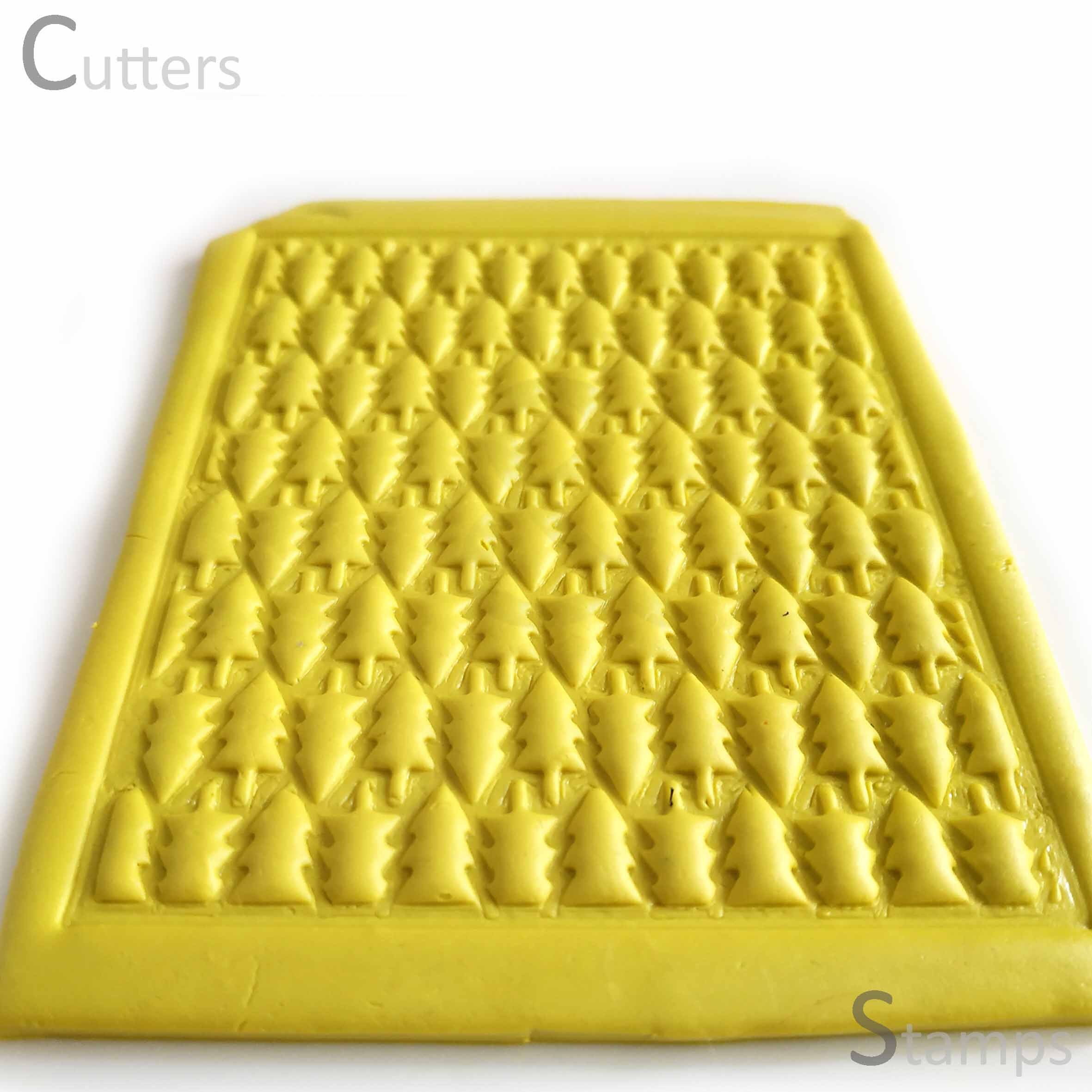 Texture Tile Christmas Tree Pattern Texture Stamp - Etsy