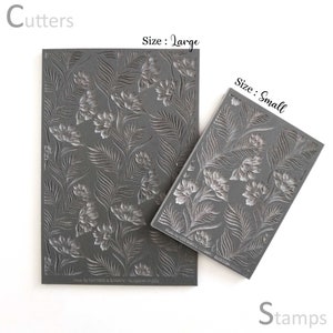 BLOSSOM PRESS Texture Mat for Polymer Clay | Clay Pattern Stamps ...