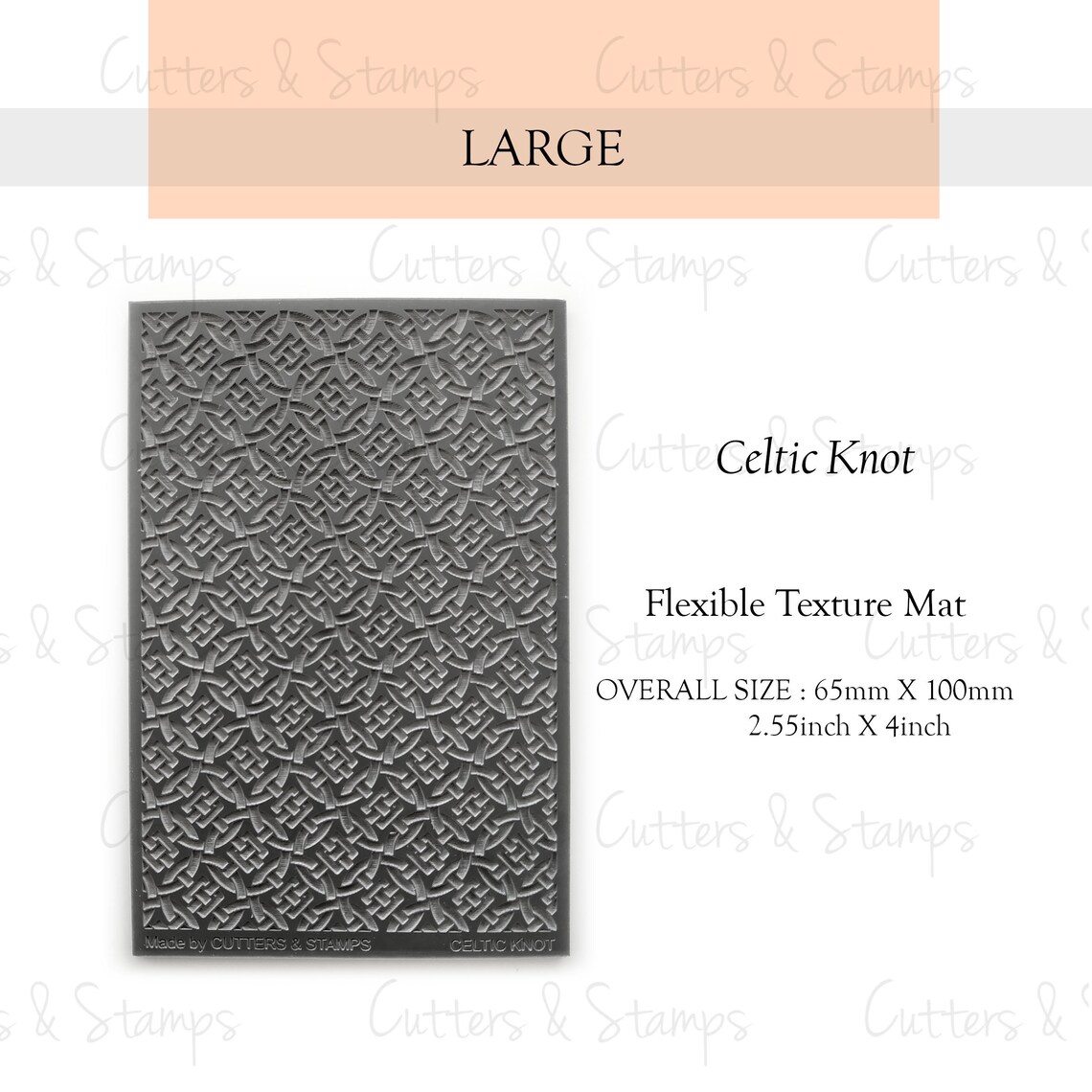 CELTIC KNOT Texture Mat for Polymer Clay Clay Pattern Stamps - Etsy