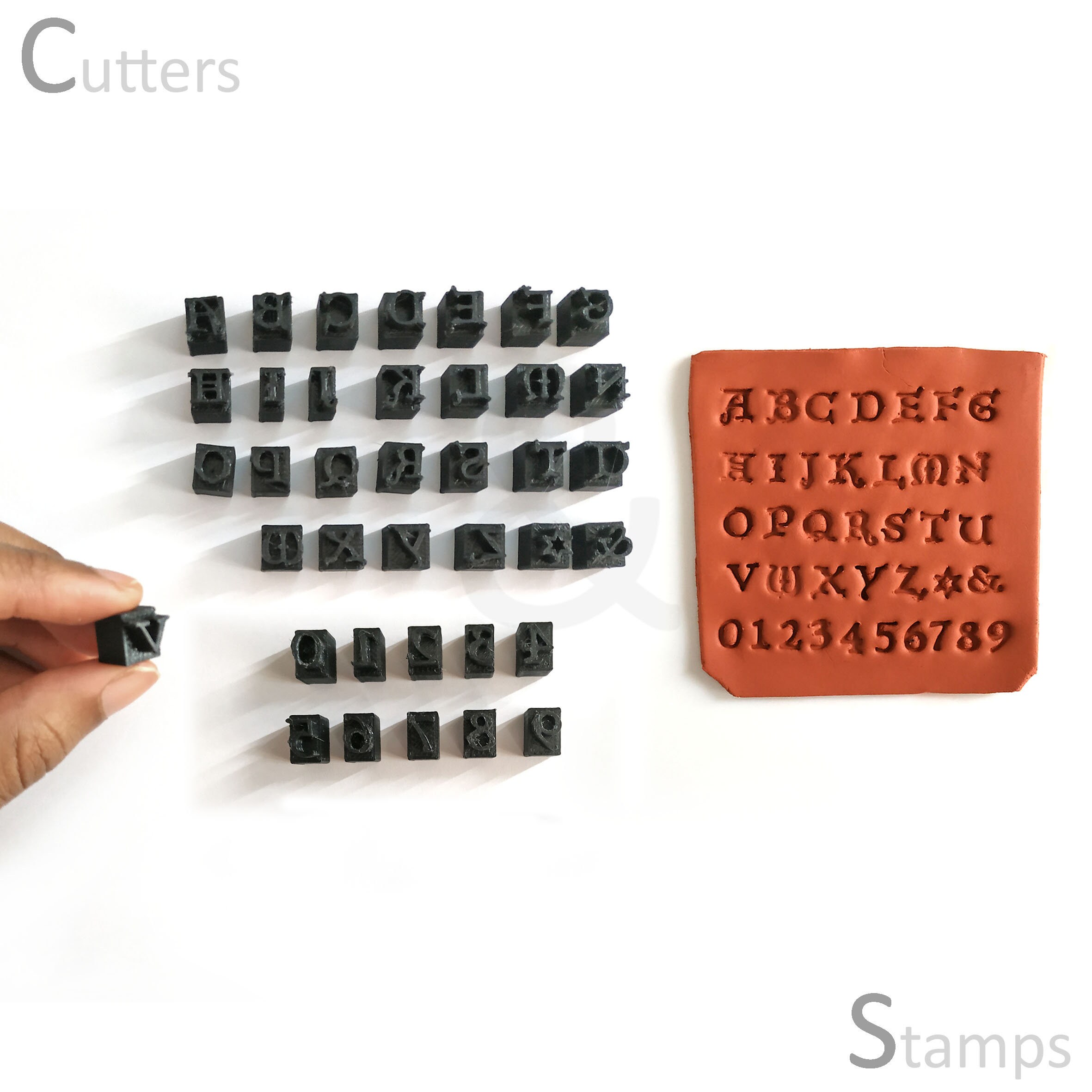 Alphabets Clay Stamp Letter Stamp Ceramics Stamp - Etsy Australia
