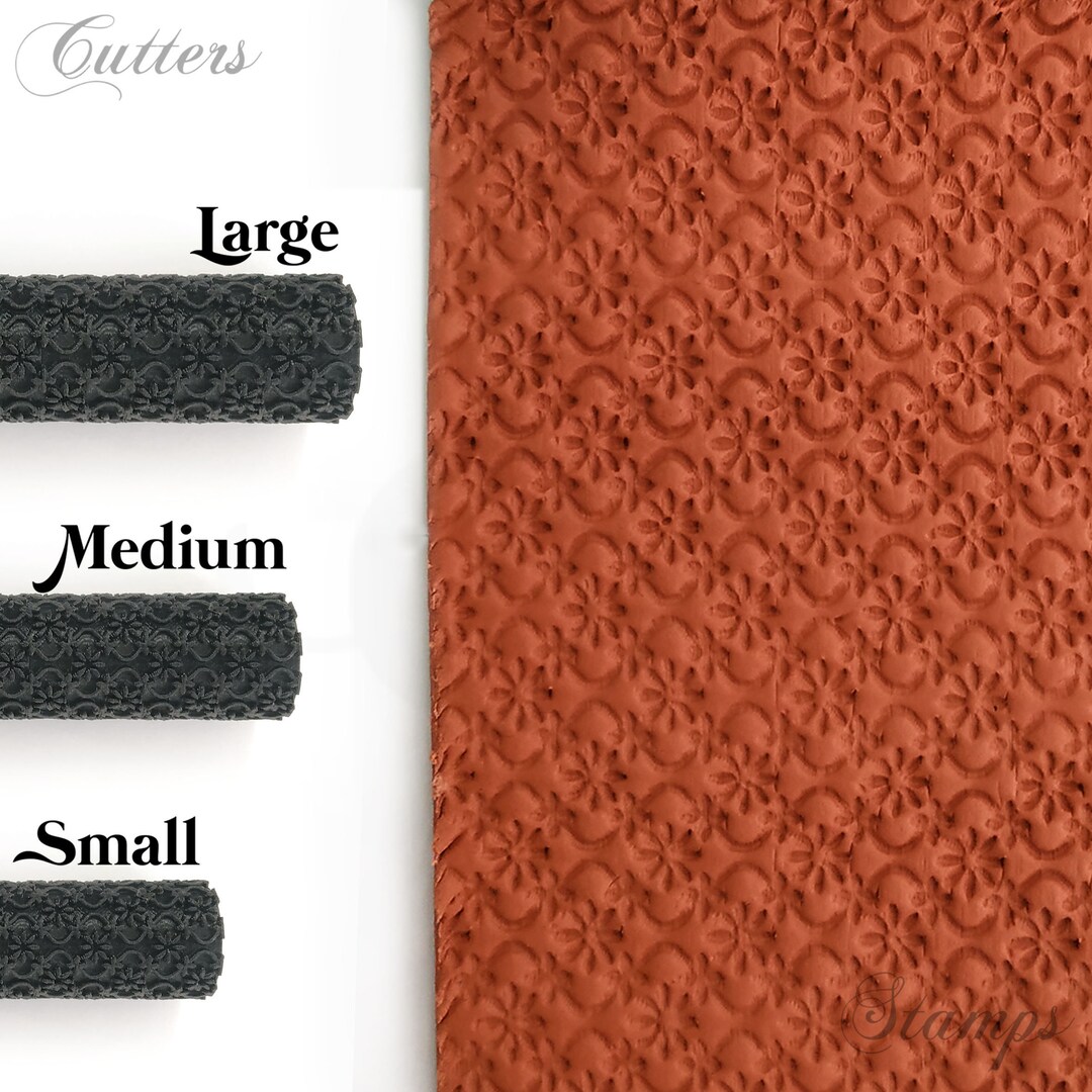 Seamless Floral Texture Roller | Floral Textures | Clay Pattern Hand ...