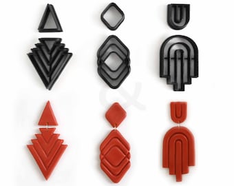 Polymer Clay Cutter Set of 6 Donut Clay Shape Cutter Unique Clay Cutter ...