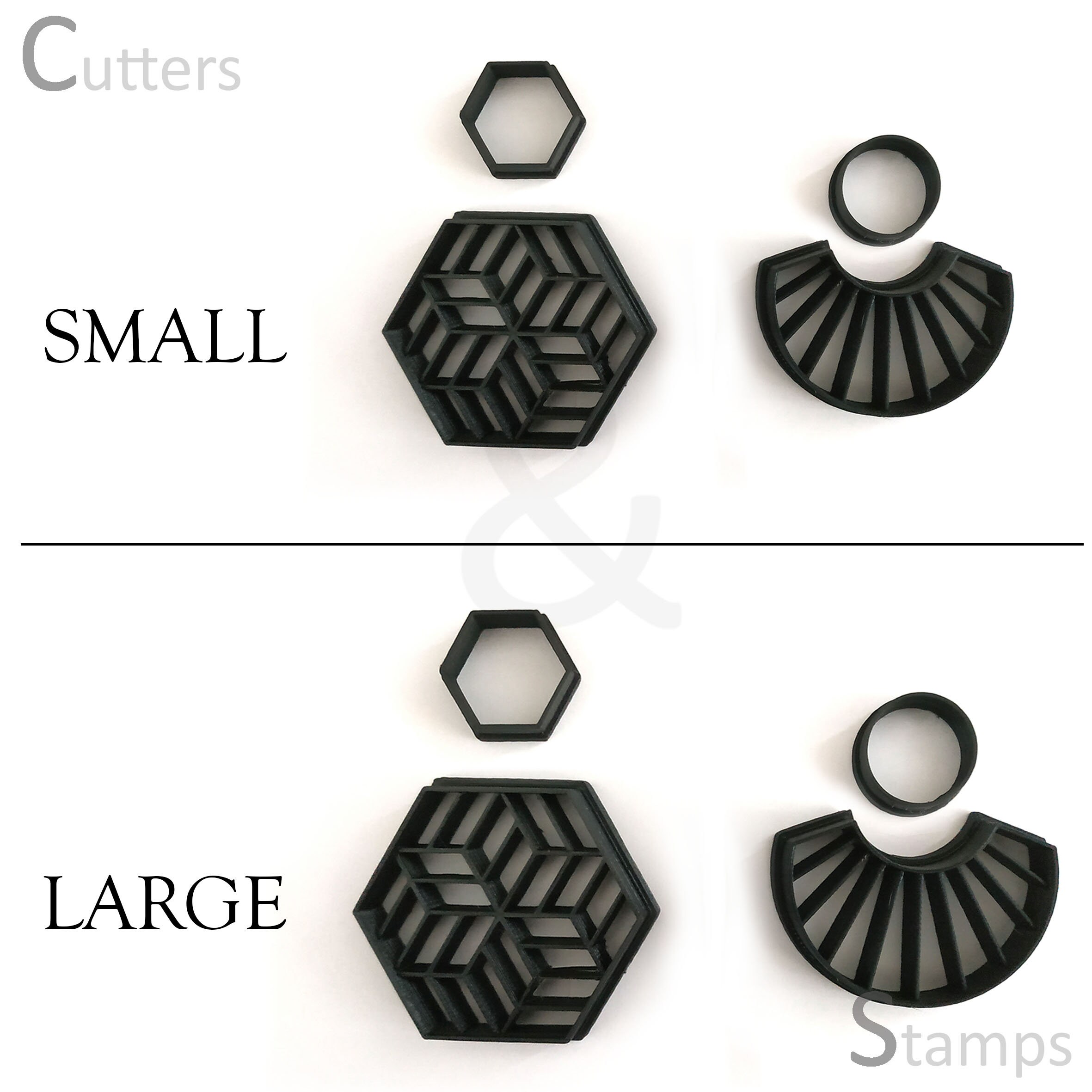 Polymer Clay Cutter Set of 4 Clay Shape Cutter Unique Clay | Etsy