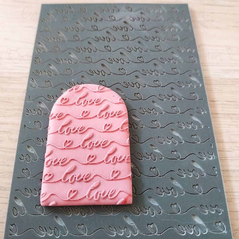 ROMANTIC Texture Mat for Polymer Clay Clay Pattern Stamps - Etsy