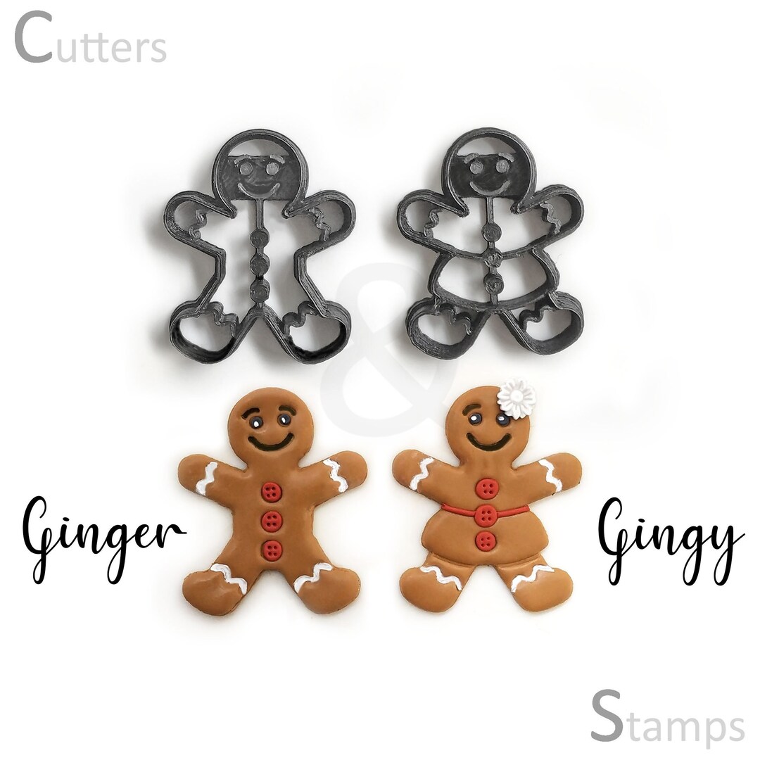 GINGER / GINGY Christmas Clay Cutter | Christmas Shape Cutter | Unique ...