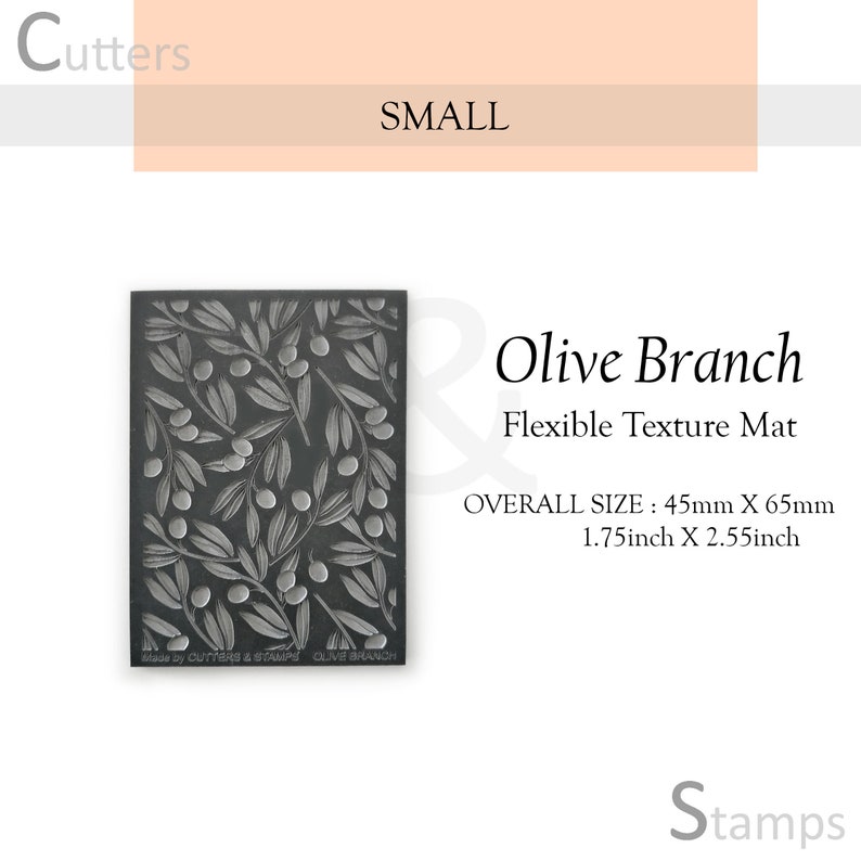 OLIVE BRANCH Texture Mat for Polymer Clay Clay Pattern - Etsy