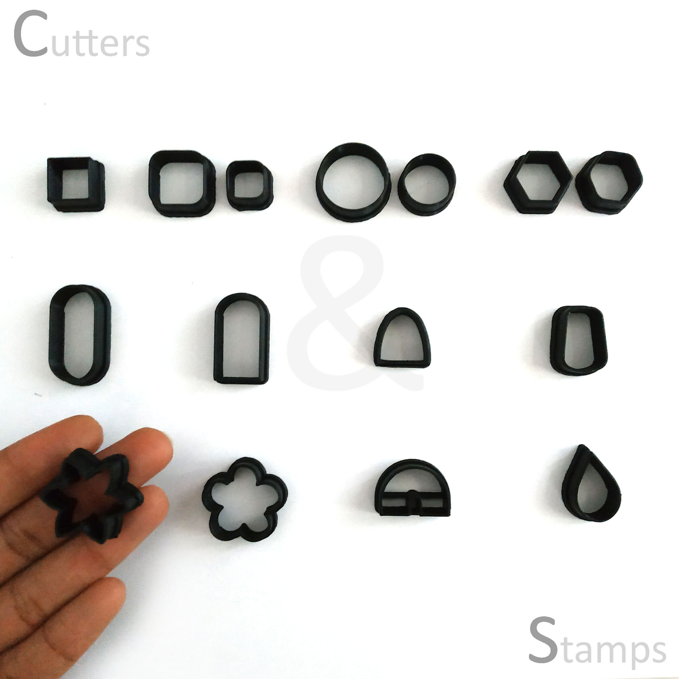 Stud Clay Cutter Pack of 15 Polymer Clay Cutter Set Shape - Etsy