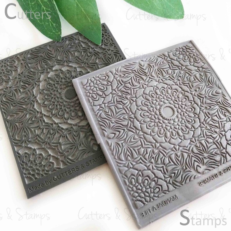 MANDALA TILE Texture Mat for Polymer Clay Clay Pattern - Etsy
