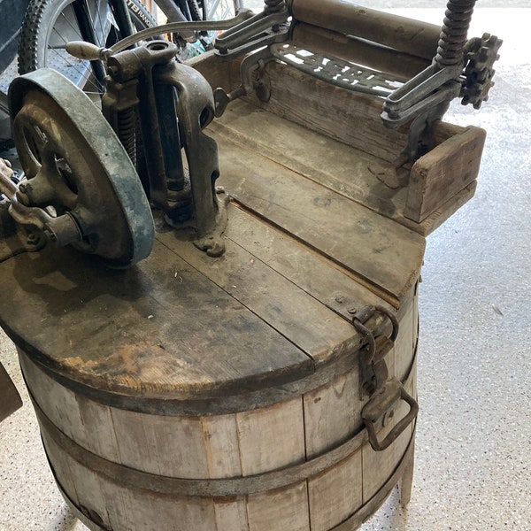 Antique Wooden Washing Machine - Etsy