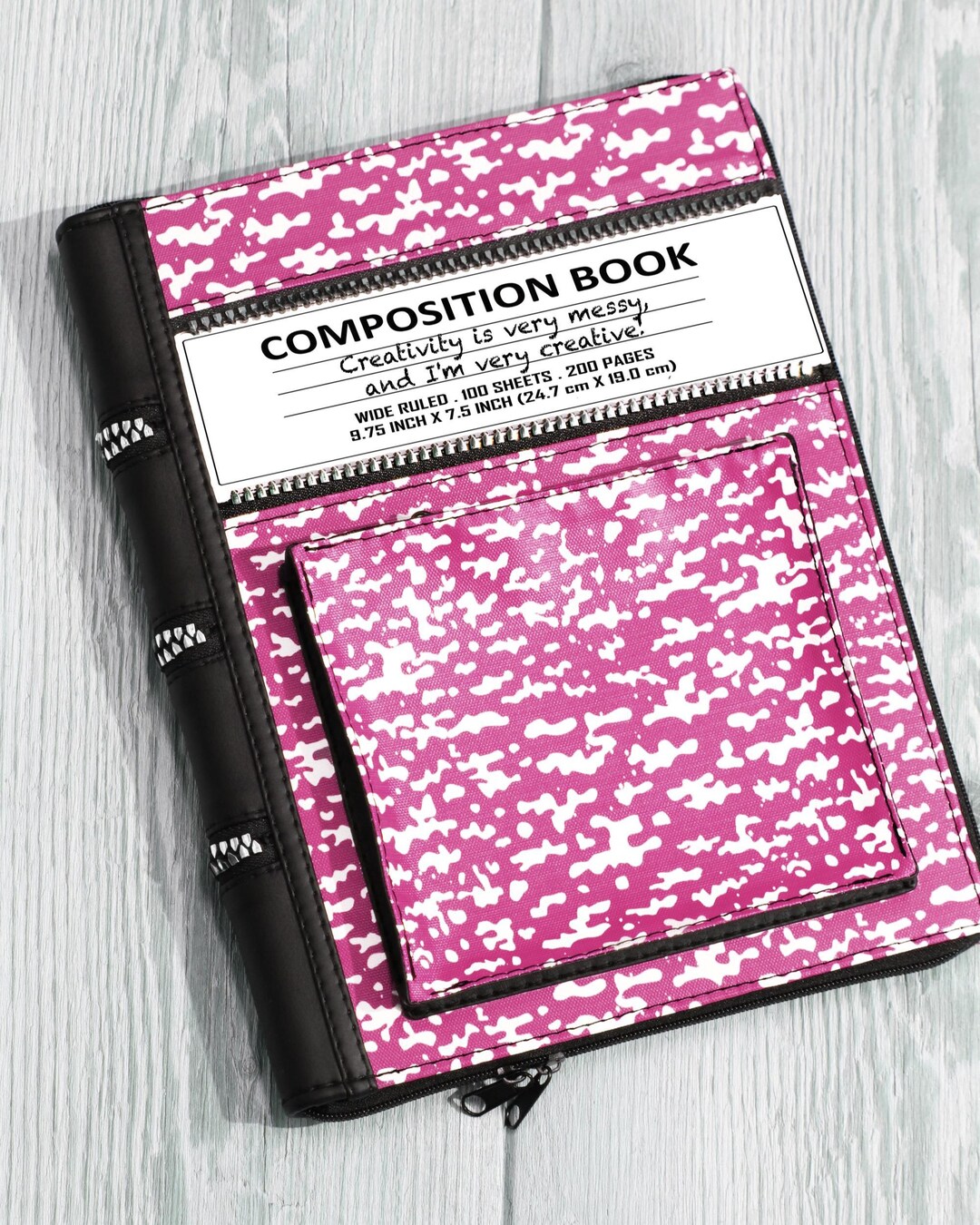 Pink Composition Book Supernote A6 X2 Nomad Case With Zipper - Etsy