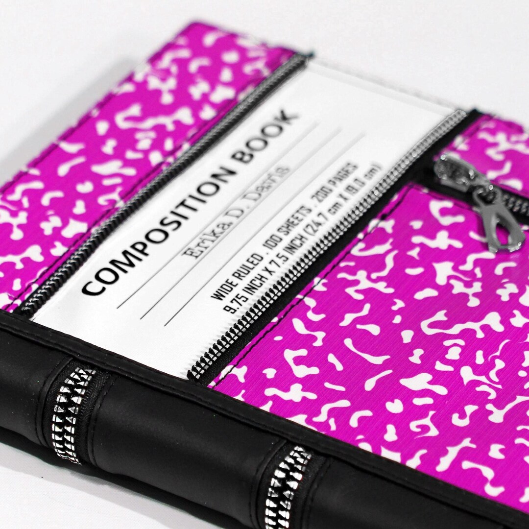 2025 Kindle Scribe Colorsoft Premium Hot Pink Composition Book Sleeve ...