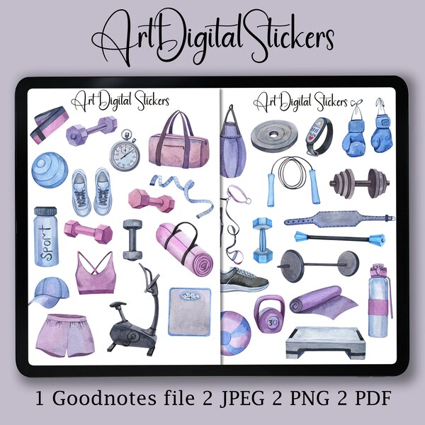 Fitness Stickers - Etsy