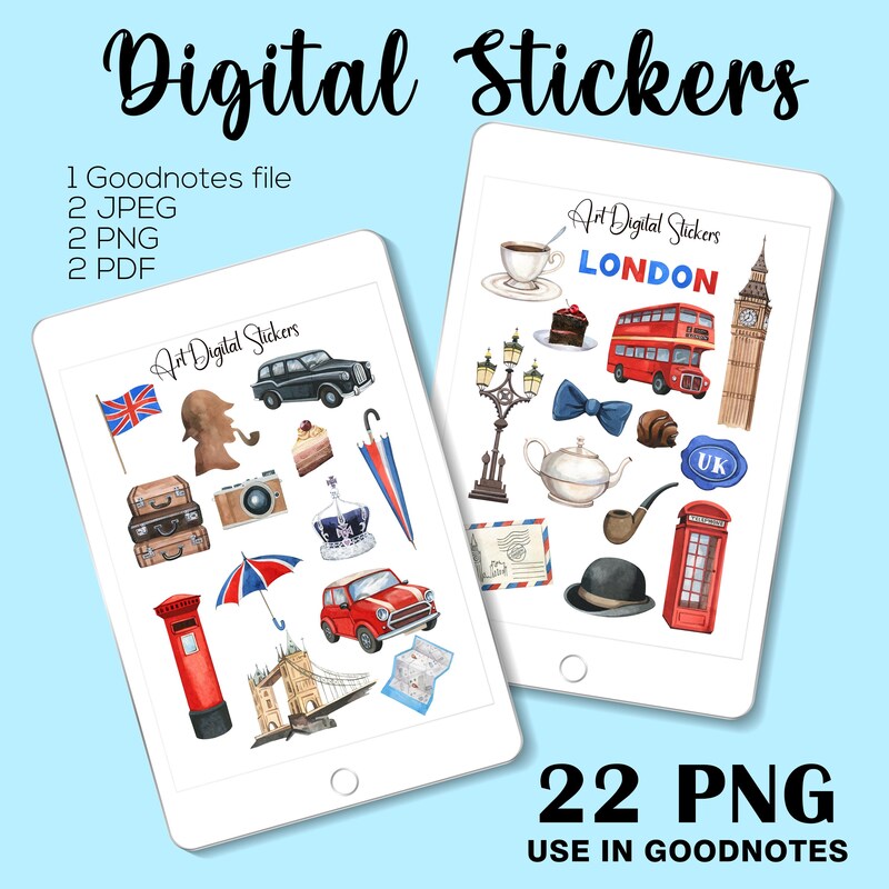 London Stickers - Etsy