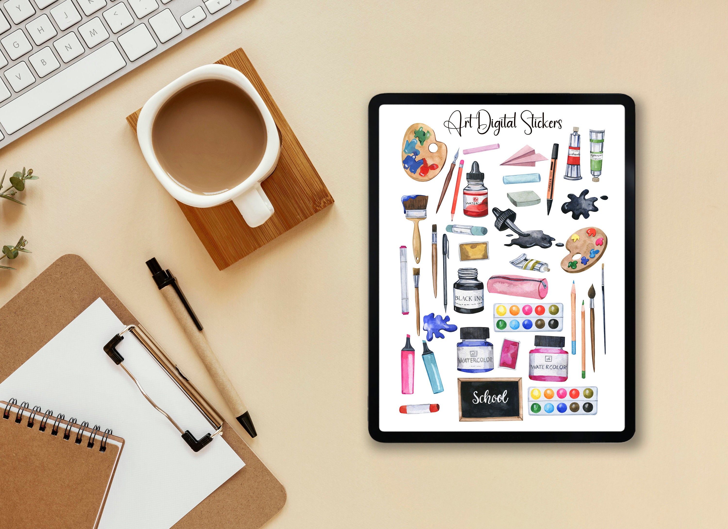 Digital School Stickers, Teacher Digital Planner Stickers for Goodnotes ...