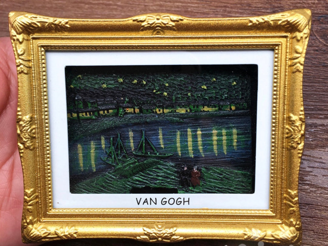 Van Gogh / Monet / Edvard Munch Miniature 3D Paintings / - Etsy