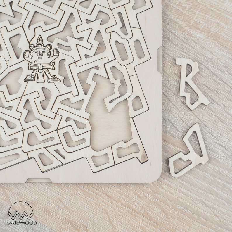 New Challenging AZTEC Fractal Puzzle Jigsaw Gamegift for a | Etsy