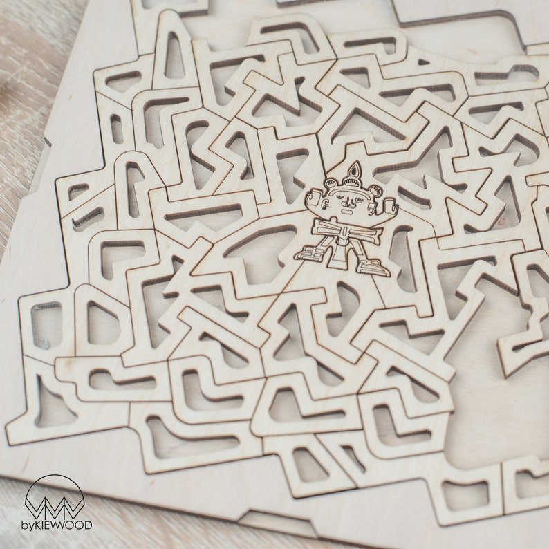 New Challenging AZTEC Fractal Puzzle Jigsaw Gamegift for a | Etsy