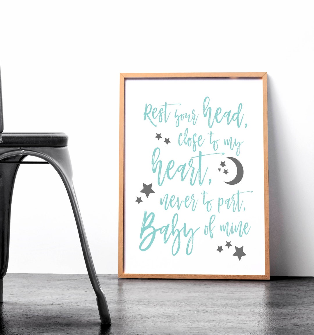 Printable PDF Rest Your Head Nursery Quote Art // Dumbo Quote Baby Room ...