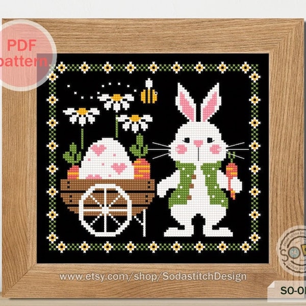 Easter Egg Cross Stitch Pattern - Etsy