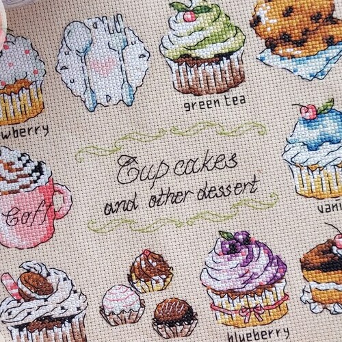 Baking Motifs PDF Instant Download Cross Stitch Pattern - Etsy