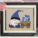 SEPTEMBER Birthstone Delivery Gnome Sapphire Cross Stitch Pattern Pdf Fairy Elf Pixie Sprite ,SO ...