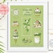 Green Tea Cross Stitch Patterntea Plant Matcha Latte Ice - Etsy