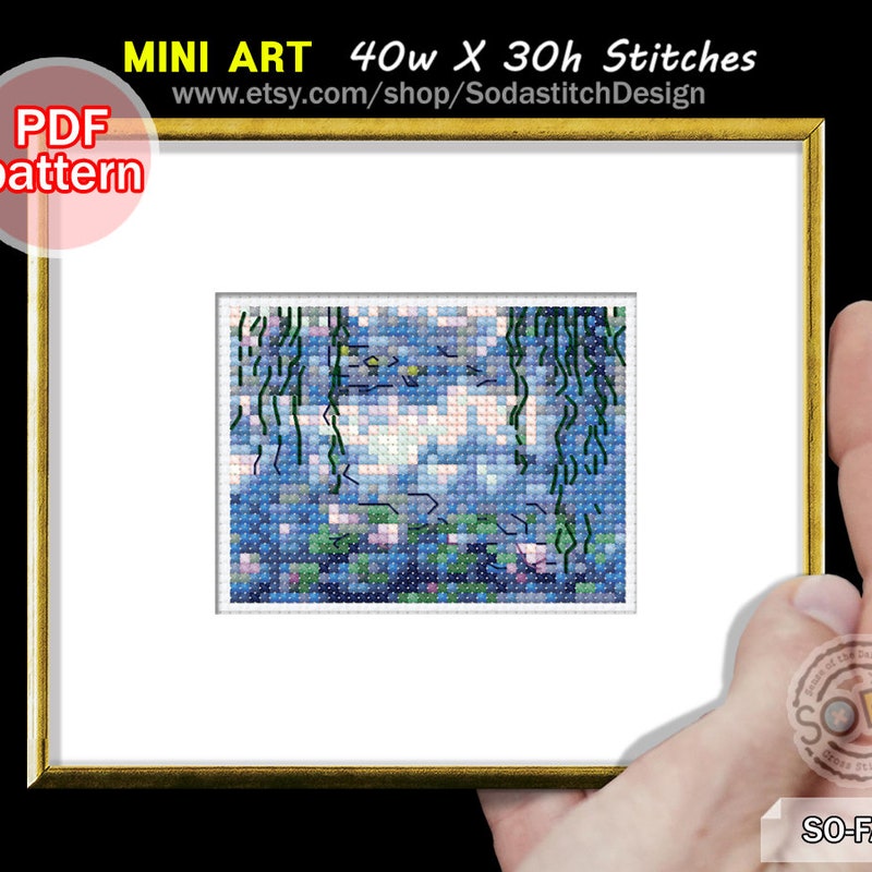Monet Cross Stitch - Etsy