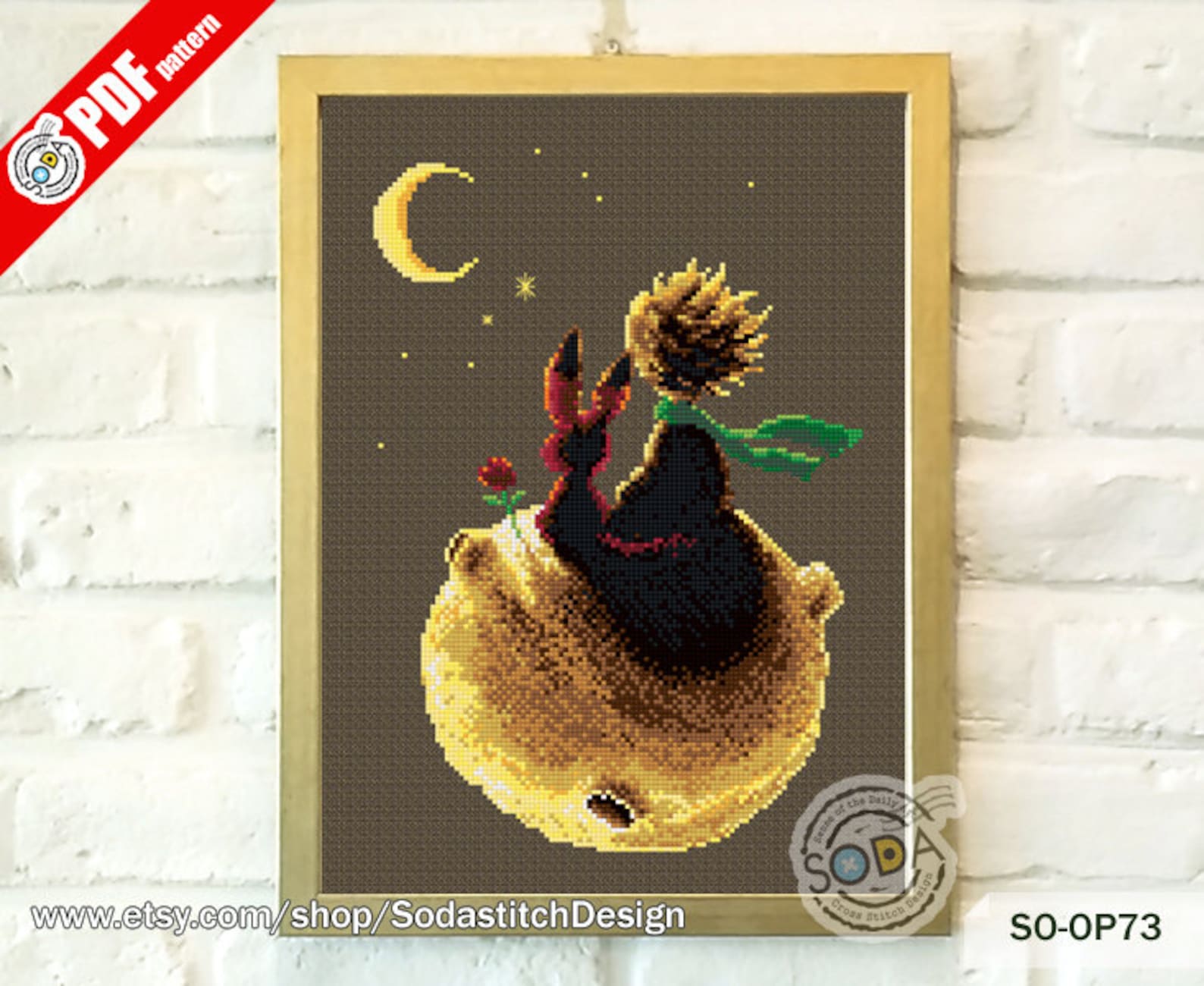 Little Prince Cross Stitch Patterncross Stitch Chartcounted - Etsy