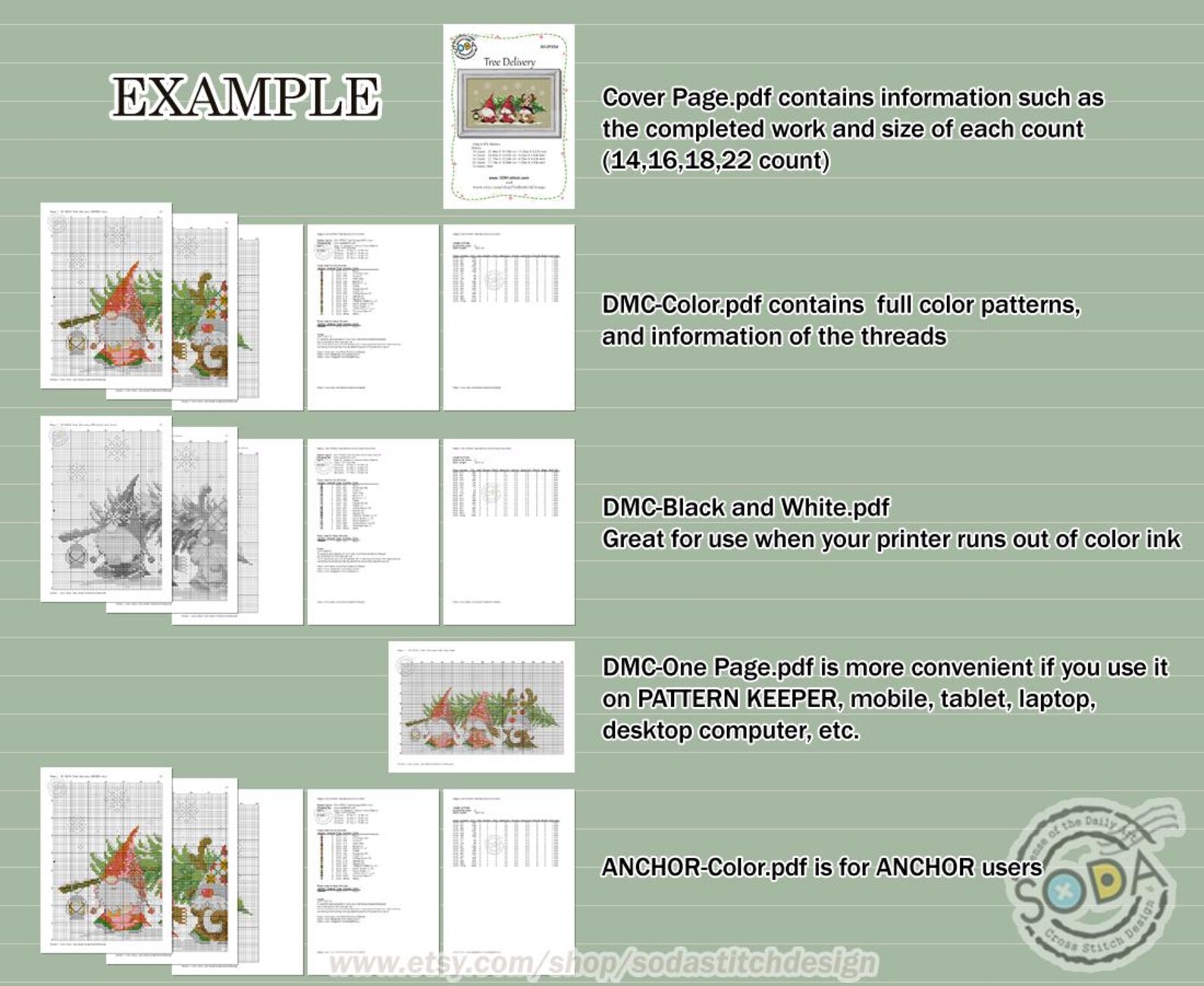 Cross Stitch Pattern Pdf Gnome Germany Oktoberfest Festival Fairy Elf ...