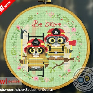 Firefighter Cross Stitch Patterncross Stitch Chartcounted - Etsy