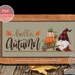 Cross Stitch Pattern Pdf Gnome Autumn Fall Pumpkin Four Season Fairy ...