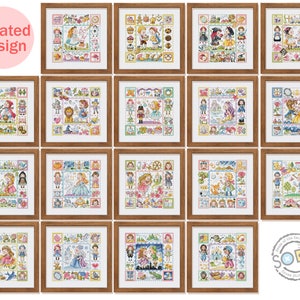 Pinocchio Cross Stitch Pattern,fairy Tale Story Book Modern Instant Pdf ...