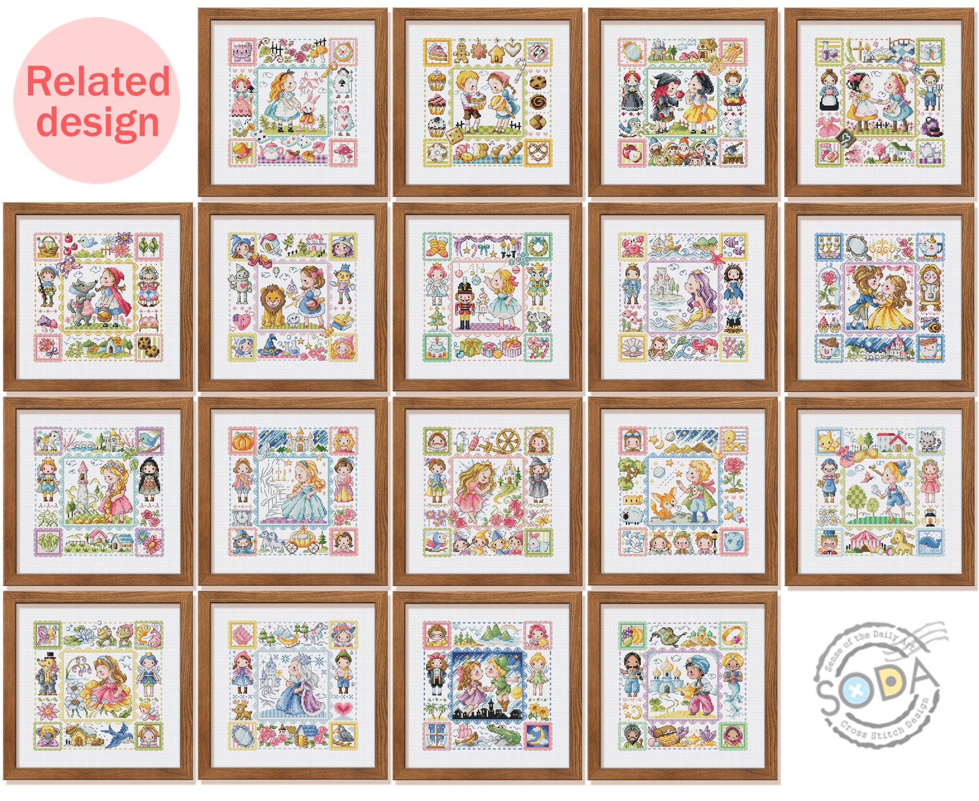 Pinocchio Cross Stitch Patternfairy Tale Story Book Modern - Etsy Australia