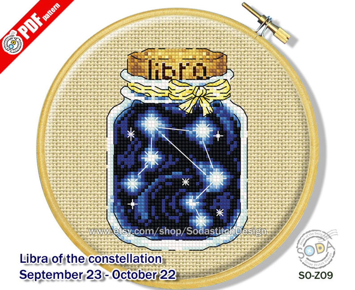 Constellation Cross Stitch Patterncross Stitch Chartcounted - Etsy
